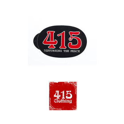 [415 CLOTHING]『415 Disturbing The Peace』Sticker オーバル ステッカー – Link ...